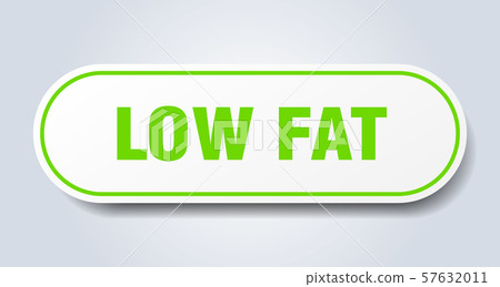 low fat sign. low fat rounded green sticker. low-插圖素材 [57632011] - PIXTA圖庫