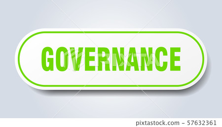 governance sign. governance rounded green sticker. - Stock Illustration ...
