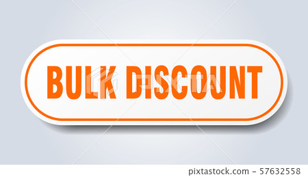 bulk discount sign. bulk discount rounded orange - Stock Illustration ...