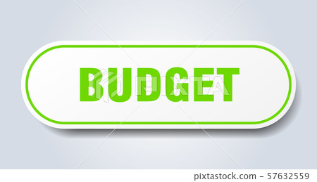 budget sign. budget rounded green sticker. budget - Stock Illustration ...