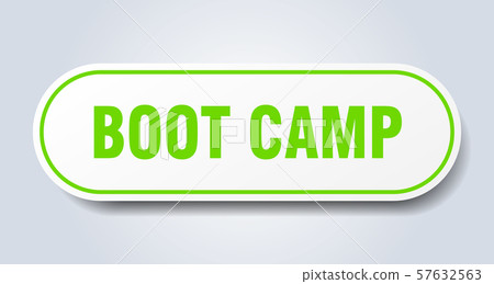 boot camp sign. boot camp rounded green sticker. - Stock Illustration ...