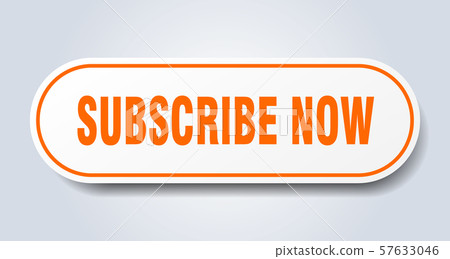 subscribe now sign. subscribe now rounded orange - Stock Illustration ...