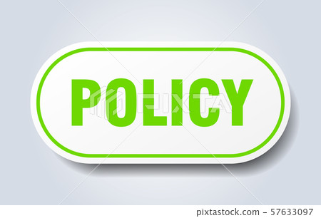 policy sign. policy rounded green sticker. policy - Stock Illustration ...