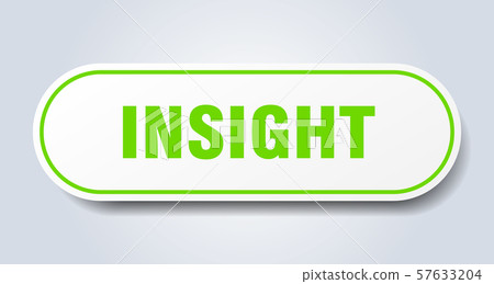 insight sign. insight rounded green sticker.-插圖素材 [57633204] - PIXTA圖庫