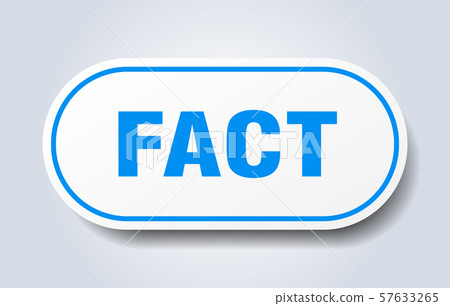 fact sign. fact rounded blue sticker. fact - Stock Illustration ...