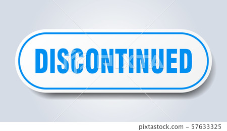 discontinued sign. discontinued rounded blue - Stock Illustration ...