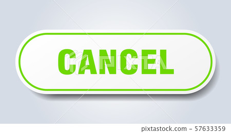 cancel sign. cancel rounded green sticker. cancel - Stock Illustration ...