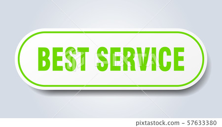 best service sign. best service rounded green - Stock Illustration ...