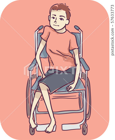 Kid Boy Symptom Weak Lower Body Cant Walk - Stock Illustration ...