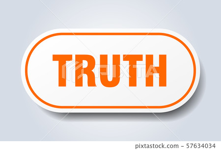 truth sign. truth rounded orange sticker. truth - Stock Illustration ...