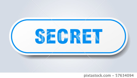 secret sign. secret rounded blue sticker. secret - Stock Illustration ...