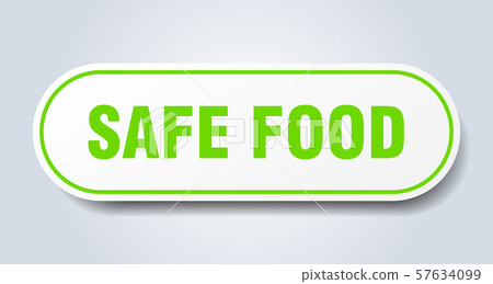 safe food sign. safe food rounded green sticker. - Stock Illustration ...