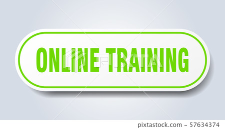 online training sign. online training rounded - Stock Illustration ...