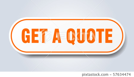 get a quote sign. get a quote rounded orange - Stock Illustration ...