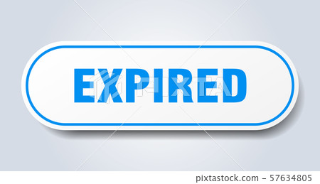 expired sign. expired rounded blue sticker. - Stock Illustration ...