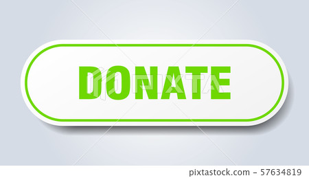 donate sign. donate rounded green sticker. donate-插圖素材 [57634819] - PIXTA圖庫