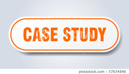 case study sign. case study rounded orange-插圖素材 [57634846] - PIXTA圖庫
