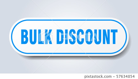 bulk discount sign. bulk discount rounded blue - Stock Illustration ...