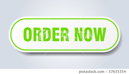 order now sign. order now rounded green sticker. - Stock Illustration ...