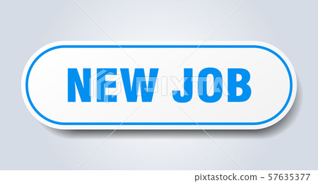 new job sign. new job rounded blue sticker. new - Stock Illustration ...