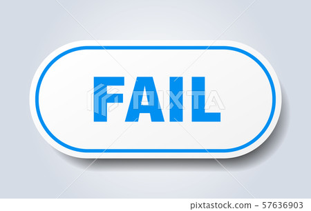 fail sign. fail rounded blue sticker. fail - Stock Illustration ...