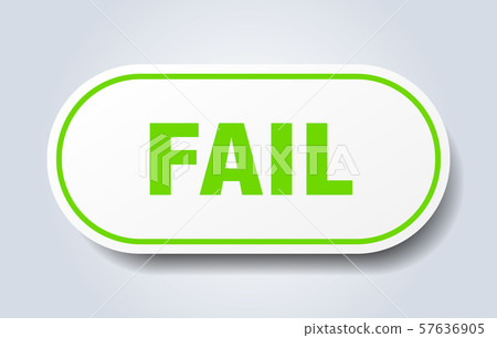 fail sign. fail rounded green sticker. fail - Stock Illustration ...