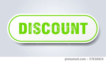 discount sign. discount rounded green sticker. - Stock Illustration ...