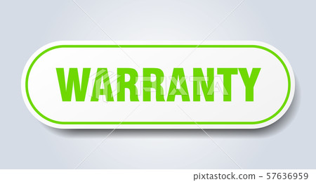 warranty sign. warranty rounded green sticker. - Stock Illustration ...