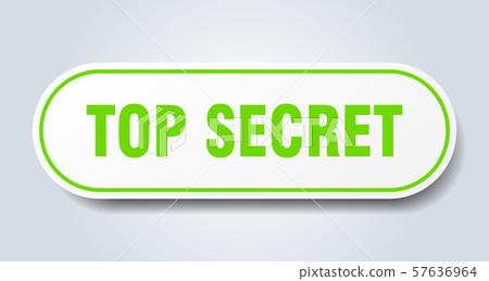 top secret sign. top secret rounded green sticker. - Stock Illustration ...
