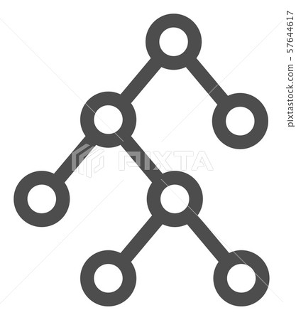 Vector Flat Binary Tree Icon - Stock Illustration [57644617] - PIXTA