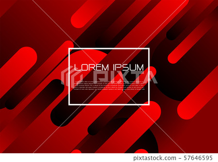Abstract red black geometric dynamic shapes...-插圖素材 [57646595] - PIXTA圖庫