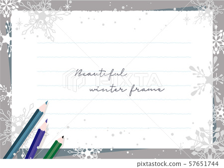 Winter message card - Stock Illustration [57651744] - PIXTA