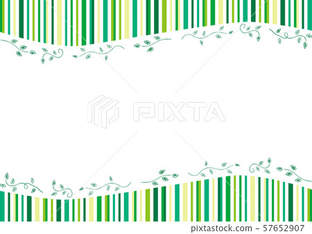 Leaf frame stripe background - Stock Illustration [57652907] - PIXTA