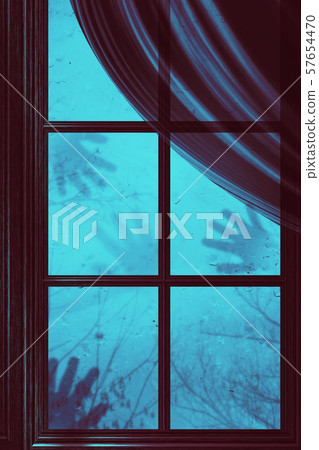 Ghost Hands on Window - Stock Illustration [57654470] - PIXTA