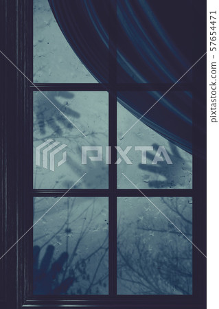 Ghost Hands on Window - Stock Illustration [57654471] - PIXTA
