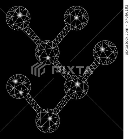 Flare Mesh 2D Binary Tree with Flare Spots - Stock Illustration ...