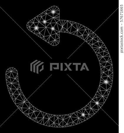 Flare Mesh Network Rotate Left with Flare Spots - Stock Illustration ...