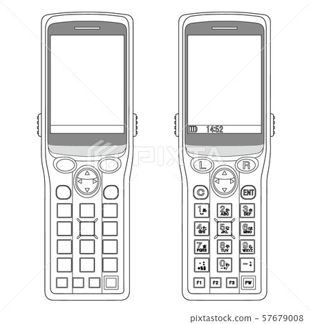 Barcode handy terminal - Stock Illustration [57679008] - PIXTA