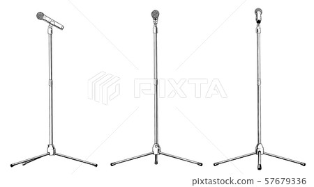 Microphone Stand Drawing