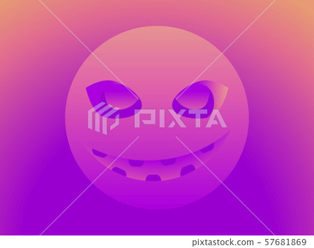 Scary face. Evil scary eyes. Gradient background. - Stock Illustration ...