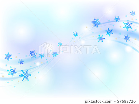 Snow fluttering in the wind 4 - Stock Illustration [57682720] - PIXTA