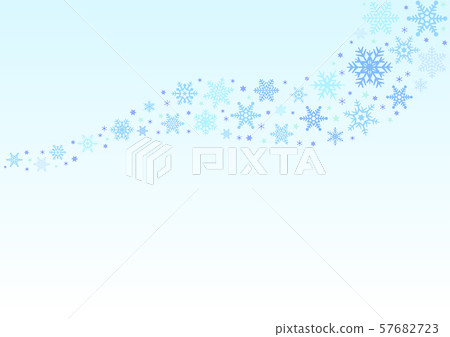 Snow fluttering in the wind 1 - Stock Illustration [57682723] - PIXTA