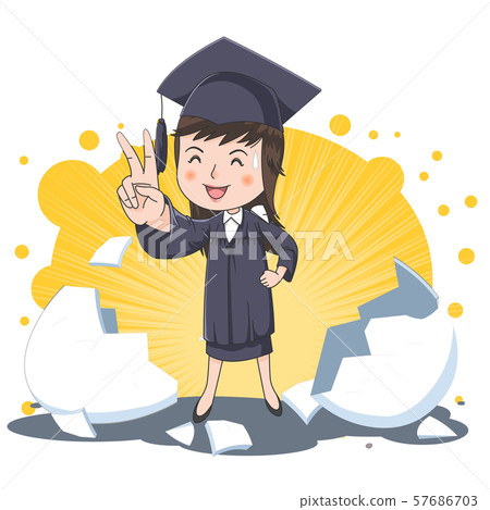 Graduated - Stock Illustration [57686703] - PIXTA
