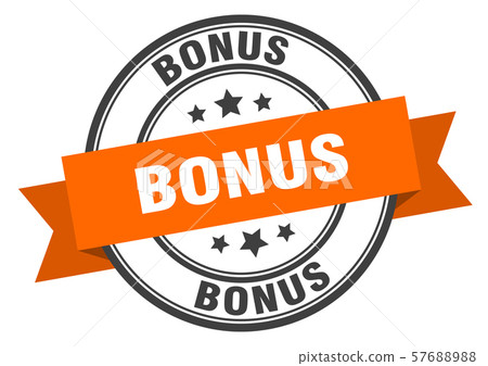 bonus label. bonus orange band sign. bonus - Stock Illustration ...