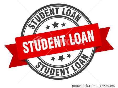 student loan label. student loan red band sign. - Stock Illustration ...