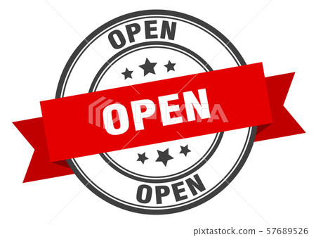 open label. open red band sign. open-插圖素材 [57689526] - PIXTA圖庫