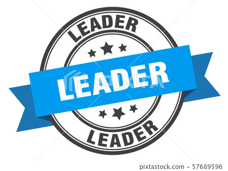 leader label. leader blue band sign. leader - Stock Illustration ...