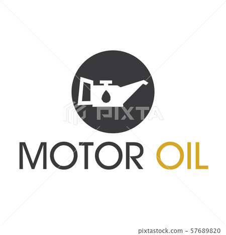 Vector logo, illustration of engine oil and fuel - Stock Illustration ...