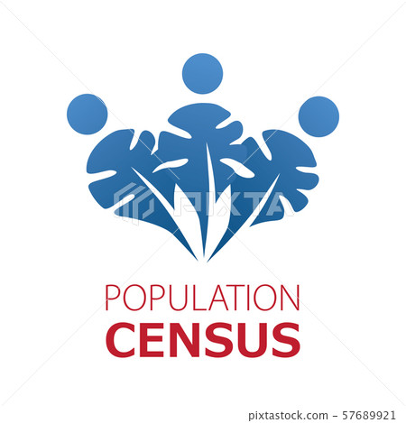 Vector logo for census, population count and - Stock Illustration ...