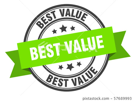 best value label. best value green band sign. best - Stock Illustration ...